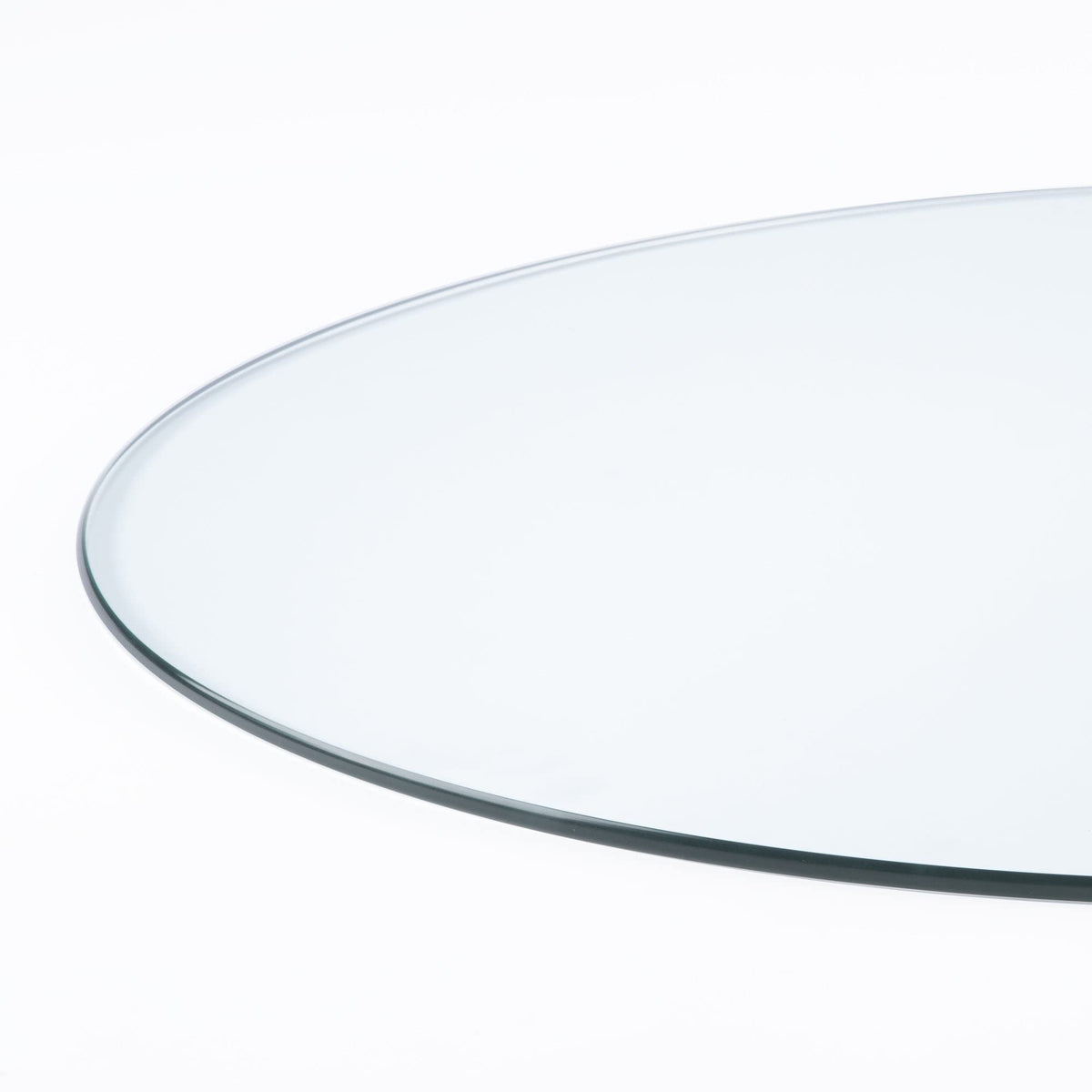 24" Round Clear Glass Table Tops