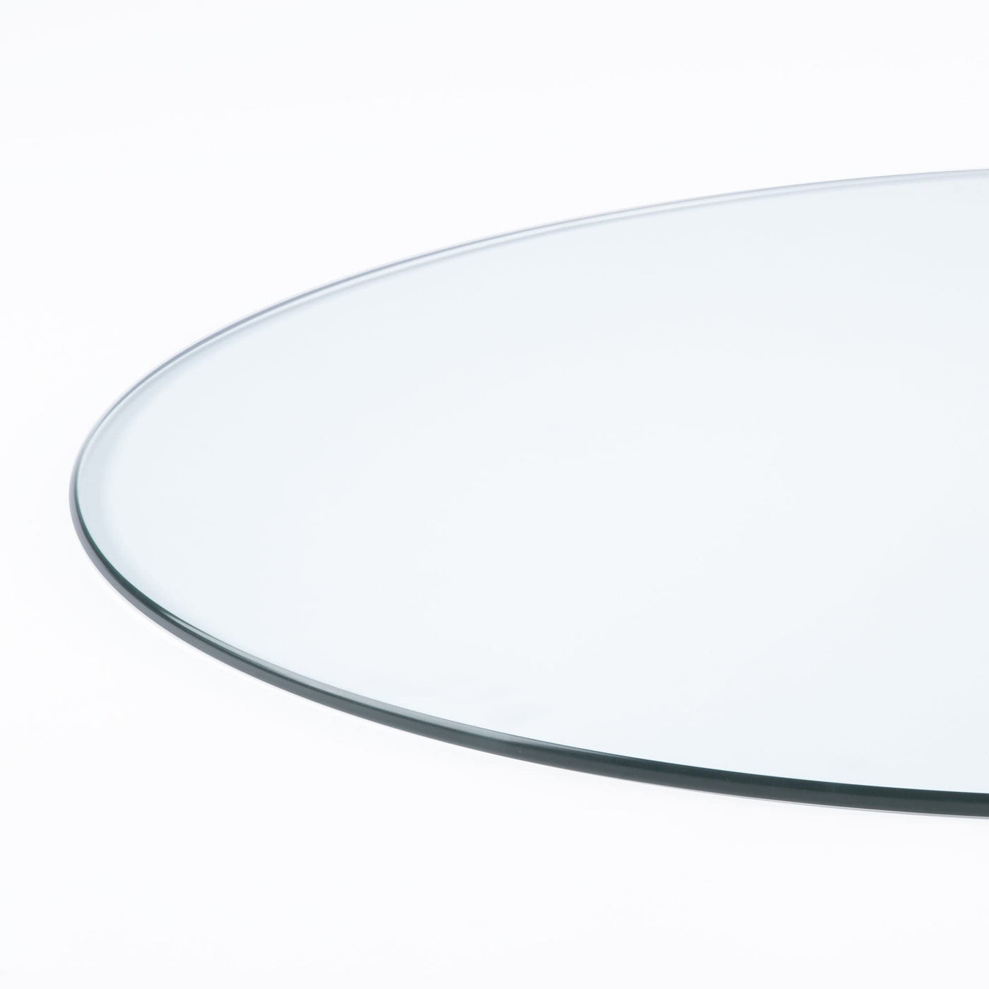 24" Round Clear Glass Table Tops